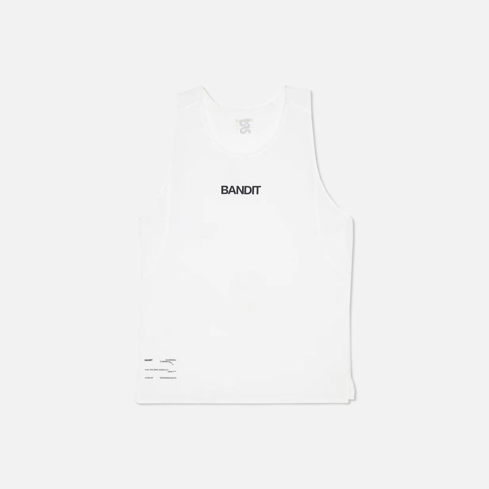Bandit Running Drift Racing Singlet - White – CCACHE RUNNING
