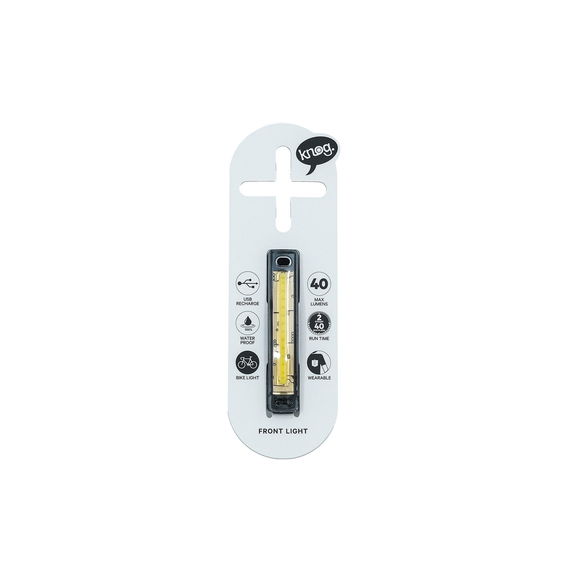 Knog Plus Front Light - Black (40 Lumens) – CCACHE RUNNING